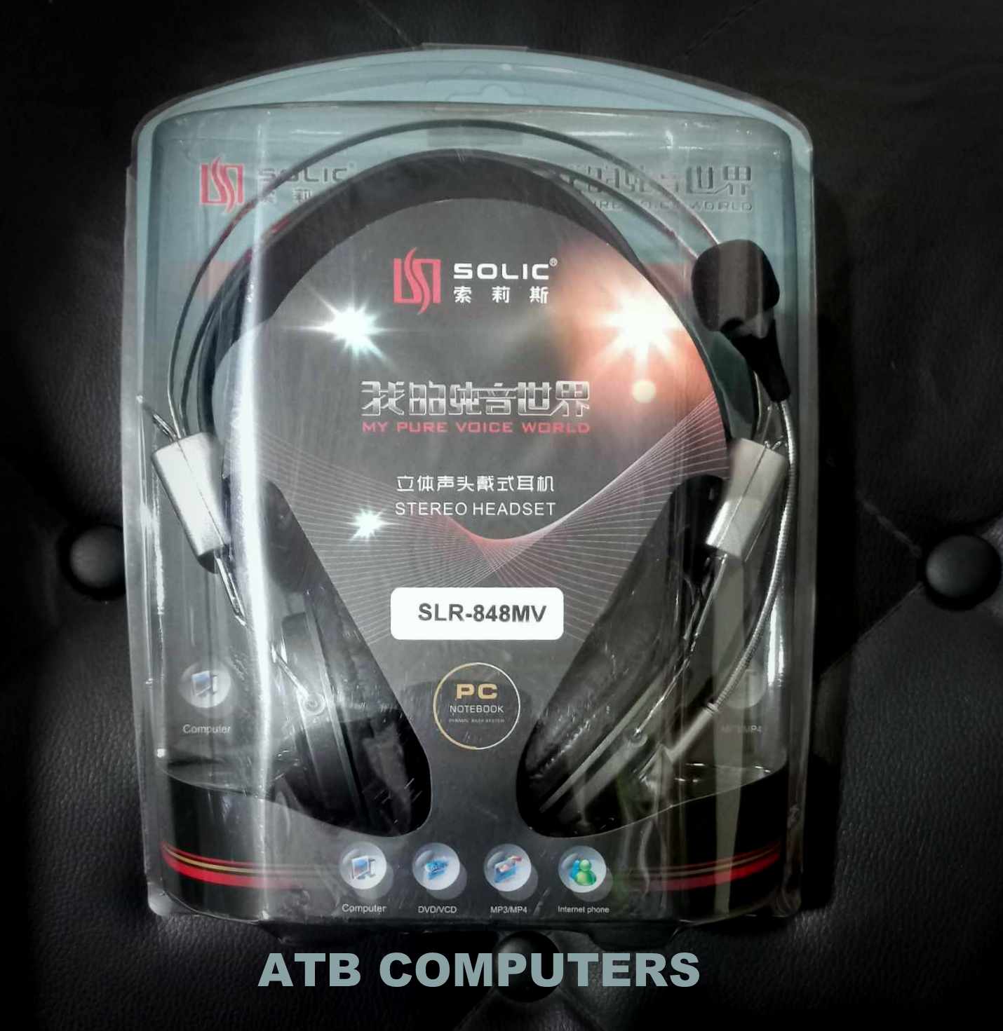 SOLIC HEADPHONES SLR-848 / 812 / 811 MV WITH MIC SLR 848 / 812 / 811 ...