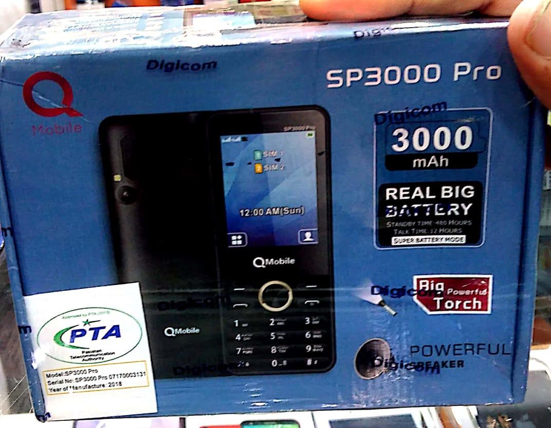 Qmobile SP-3000 Pro (Pin Pack / PTA Approved / Dual Sim / Screen 2.4 ...