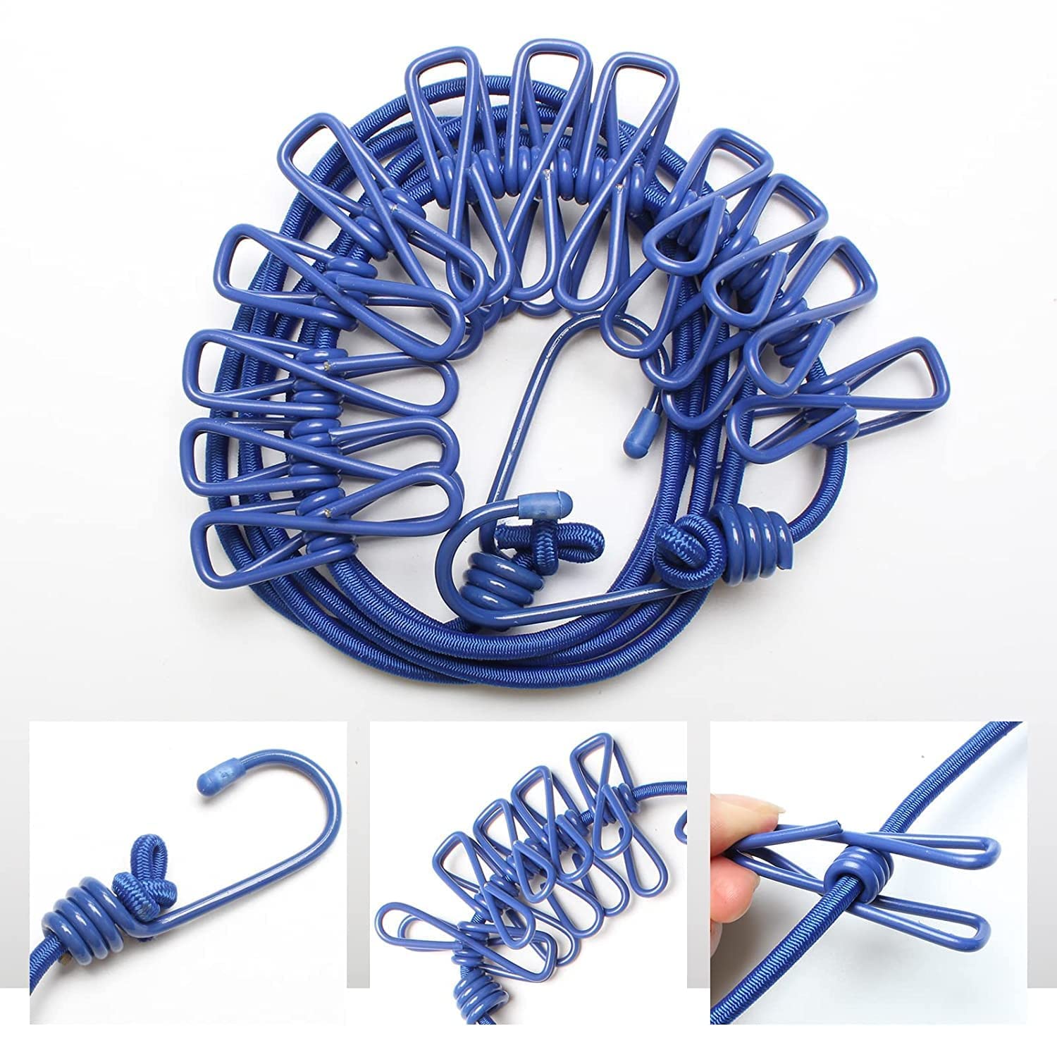 Portable Windoroof Clothesline Hanger Drying Hack Ranging Rope Line ...