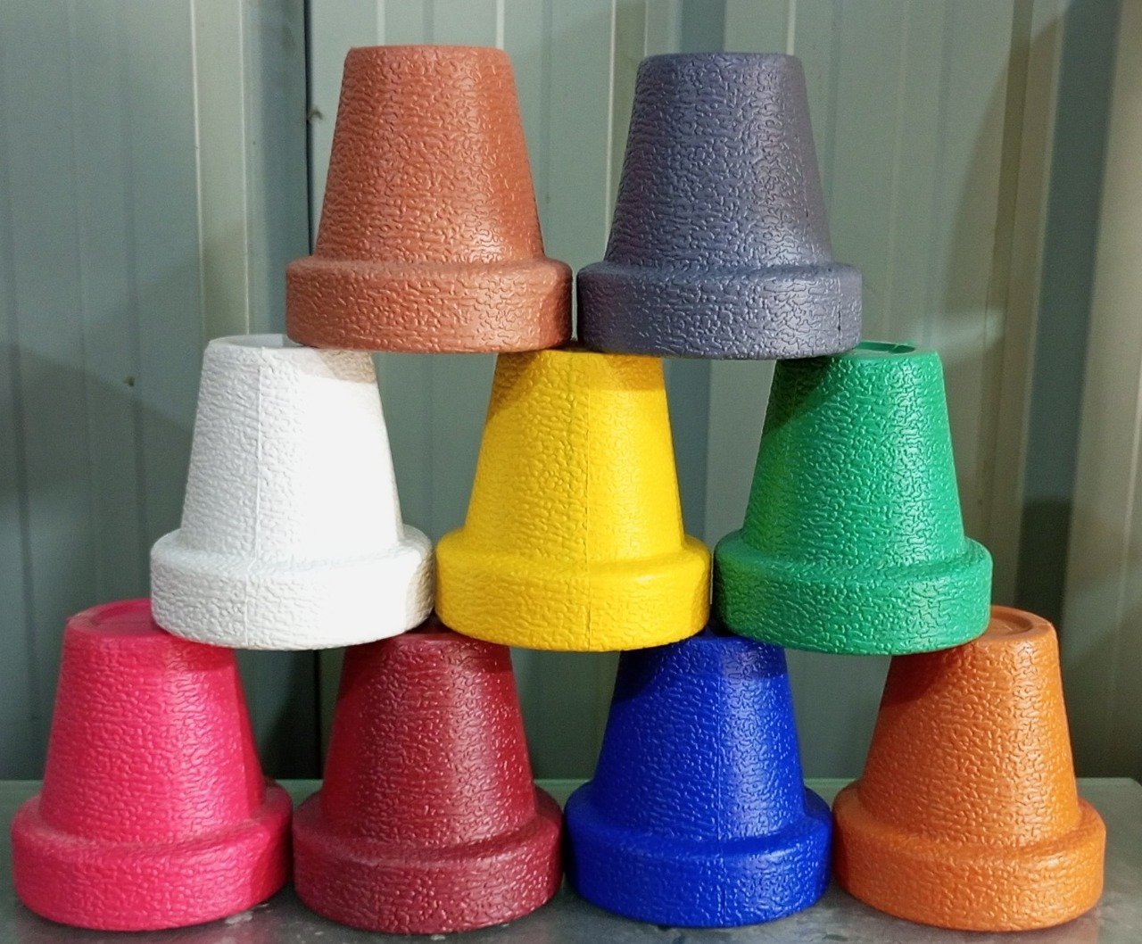 Fiber pots size 7x8- MULTICOLOR | Daraz.pk