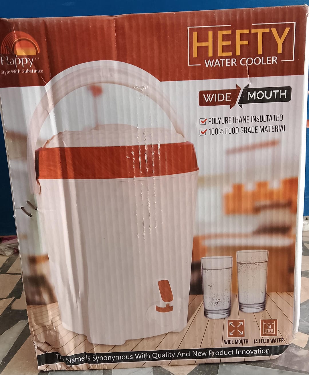 Premium Quality Happy Hefty Cooler 14 L, water cooler keeps water cool ...