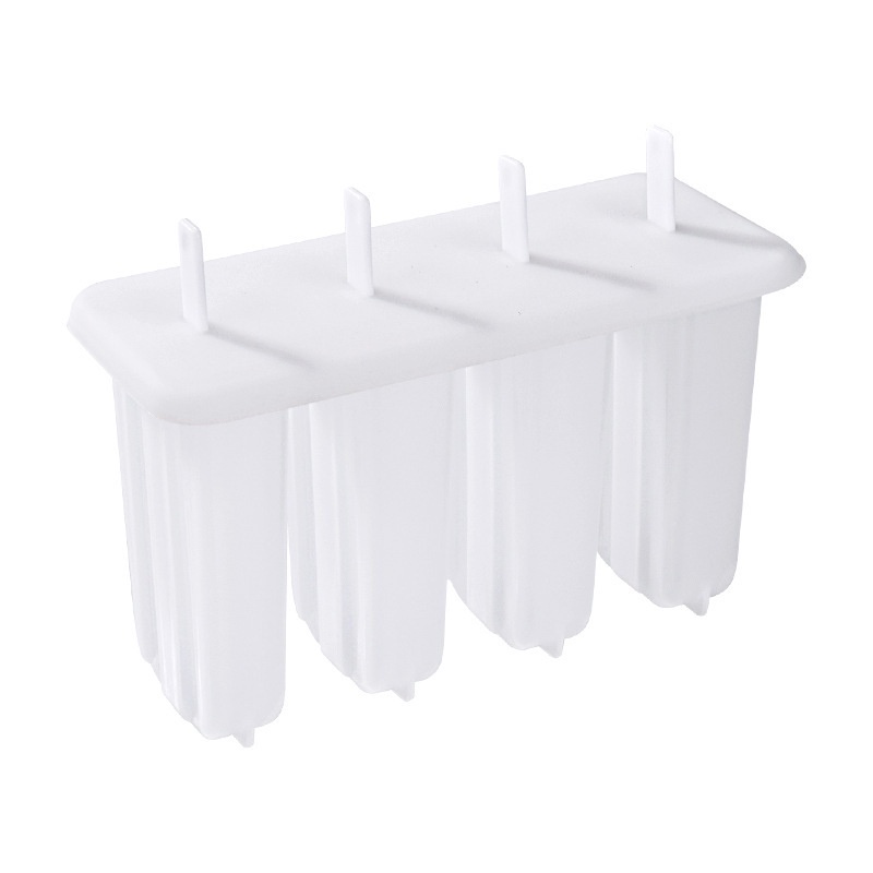 1 Set 4 Cells Plastic Frozen Popsicles Mold /Creative DIY Cute Popsicle ...