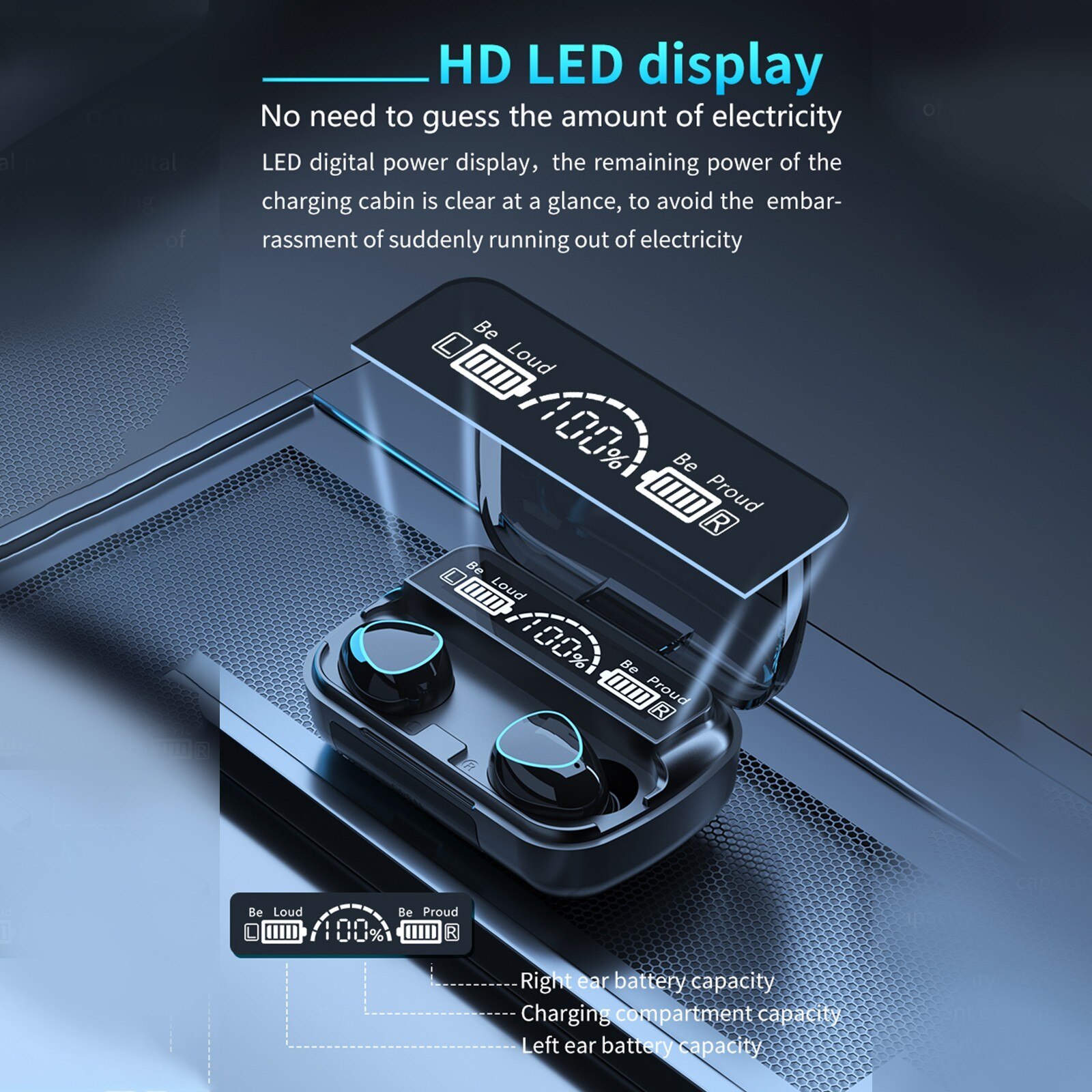 M10 M90 TWS Wireless Earbuds with Touch Control Stereo Sound and ...