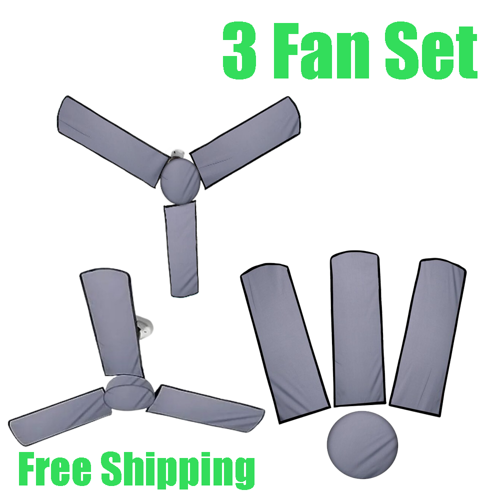 Universal Dust-Proof Ceiling Fan Cover Set, 4-Piece Non-Woven Fabric ...