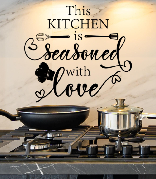 SmileArt PVC Kitchen Wall Sticker, Modernist Graphic Wall Renovation ...