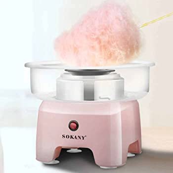SOKANY Electric DIY Sweet Cotton Candy Maker Portable Cotton Sugar ...