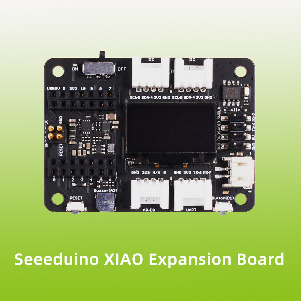 Seeeduino XIAO Expansion Board OLED Display RTC Expandable Memory Passive Buzzer Battery ...