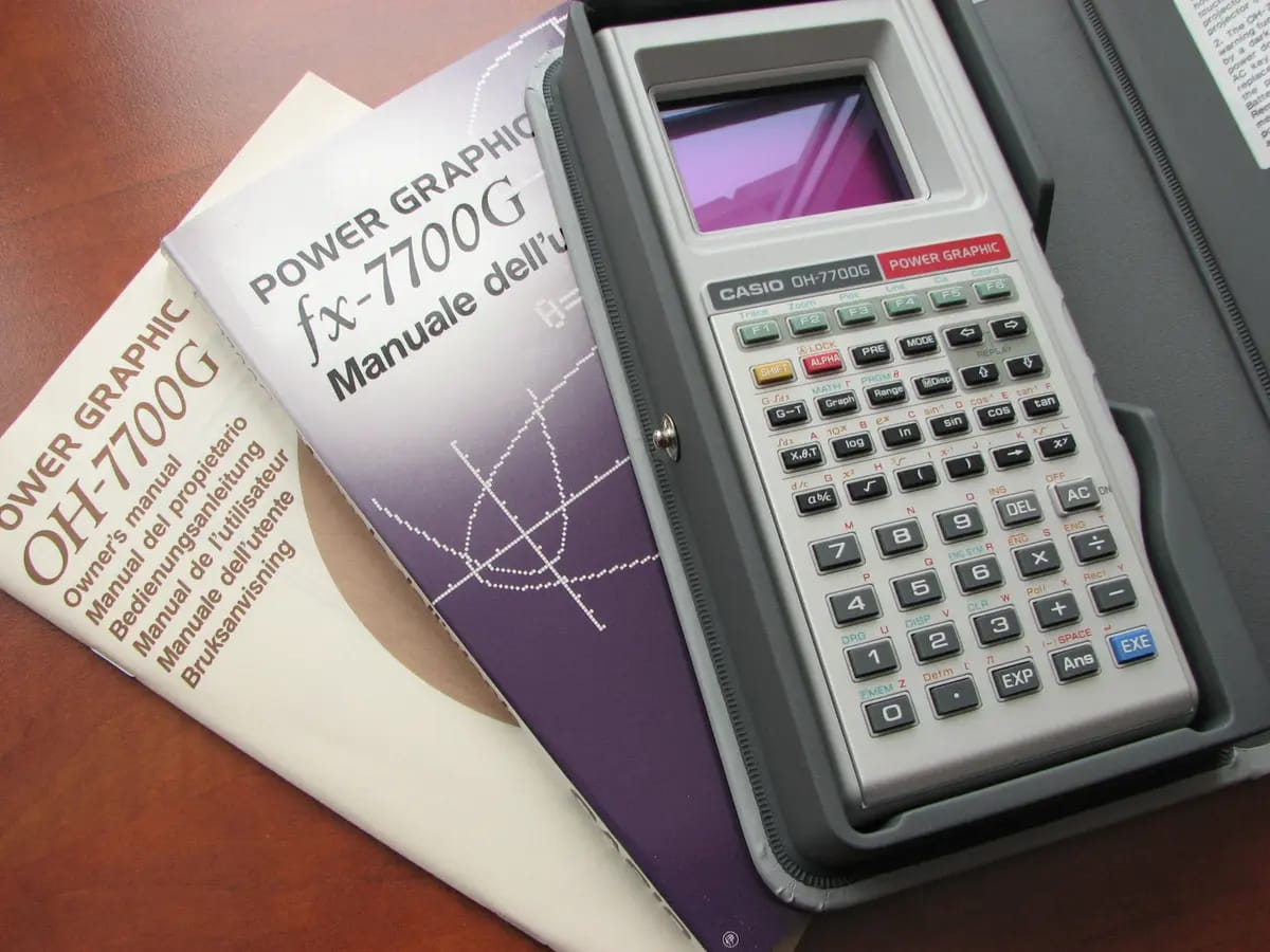 NEW RARE Casio OH-7700G Transparent Graphic Scientific calculator for ...