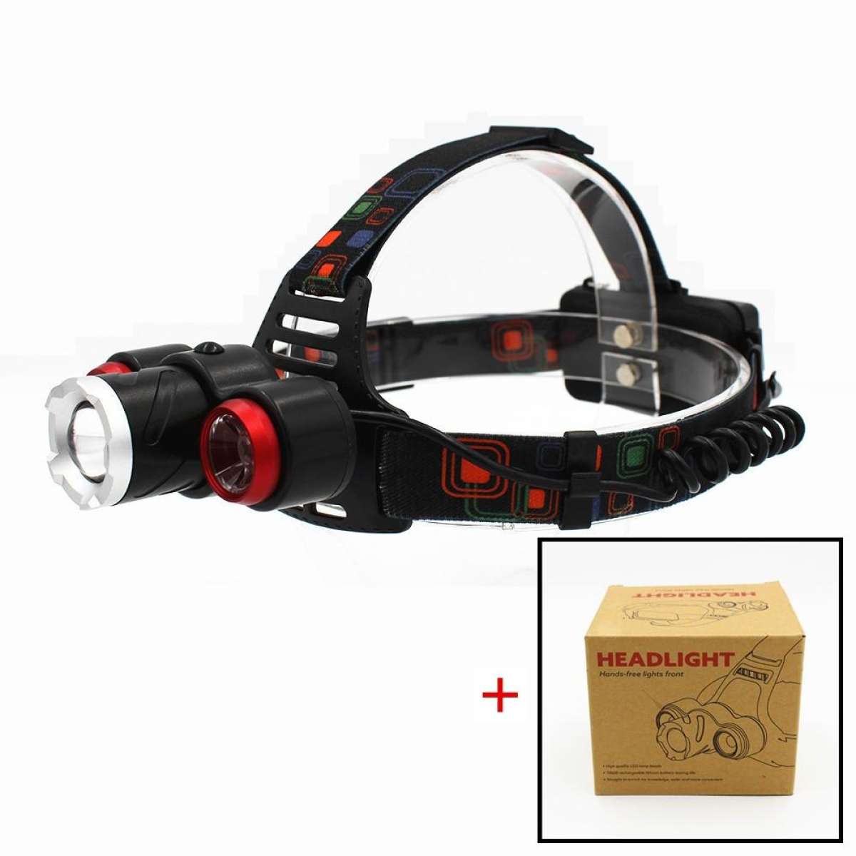 LED head flashlight rechargeable | Daraz.pk