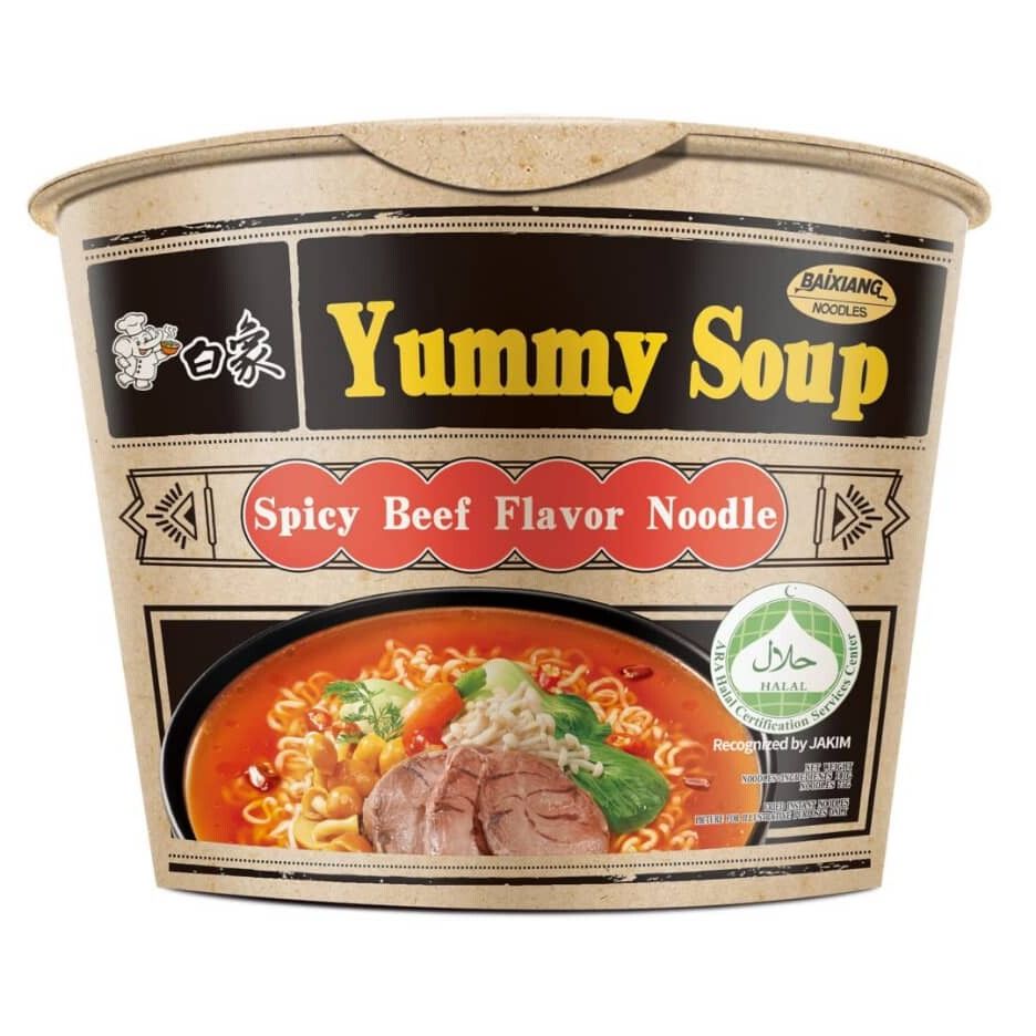 Chinese Noodles Bucket - Imported Hot Red Spicy Beef Flavour Roasted ...
