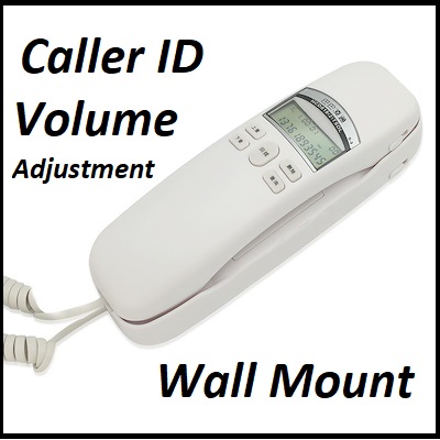 Babalt S3A Landline Phone Caller ID Wall Mountable Trimline Corded Landline Set Telephone Set ...