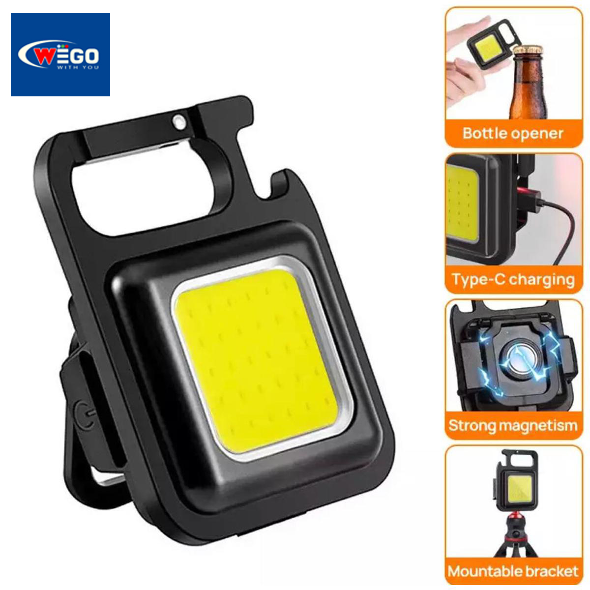 Cob Keychain Flashlights 800 Lumens Rechargeable Waterproof Portable ...