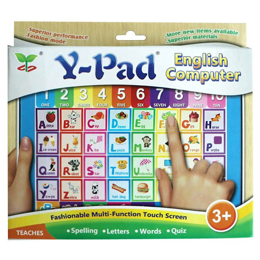 Y-Pad - English And Math Learning Touch Screen Learning Tablet For Kids ...