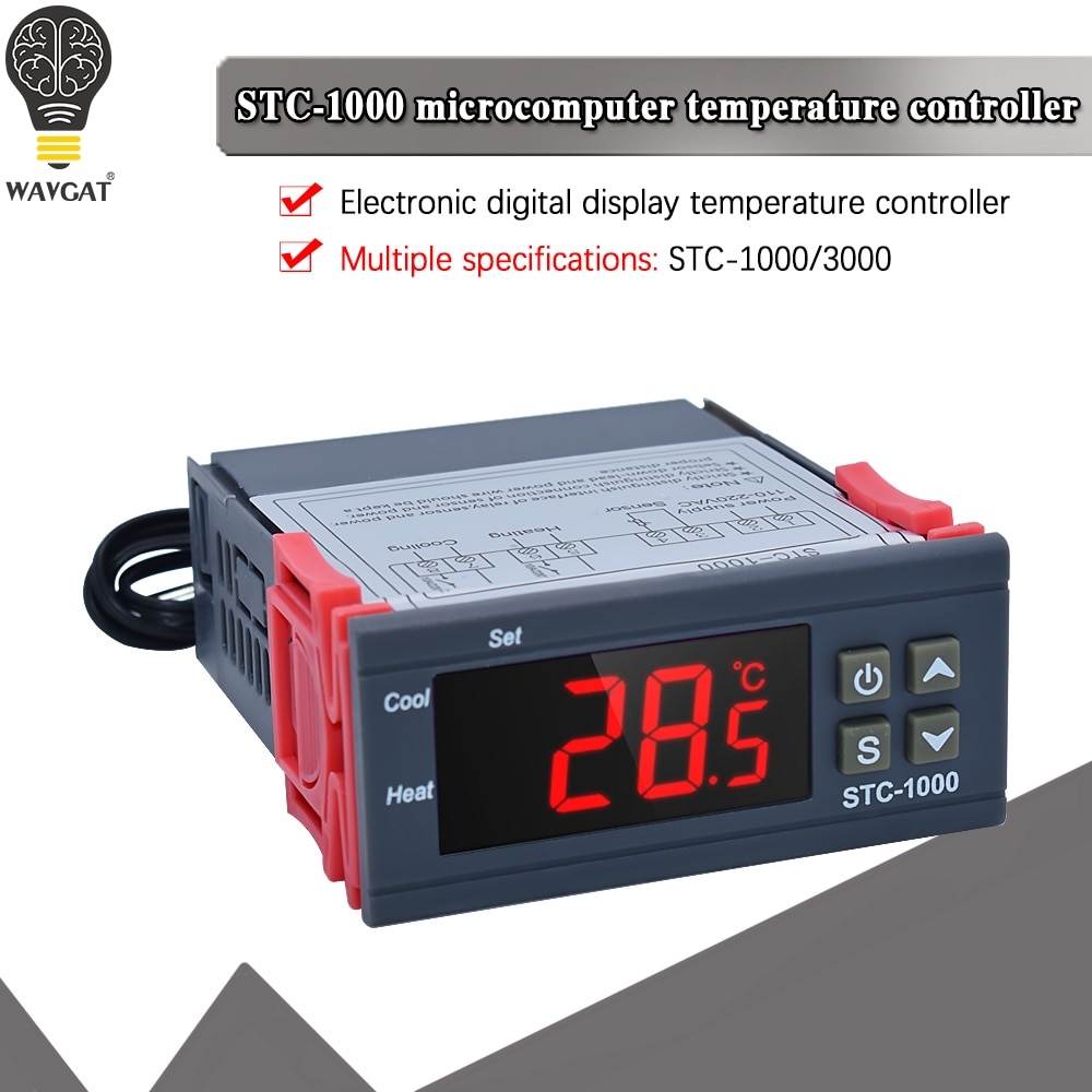 Digital Temperature Controller Thermostat Thermoregulator incubator Relay LED 10A Heating ...