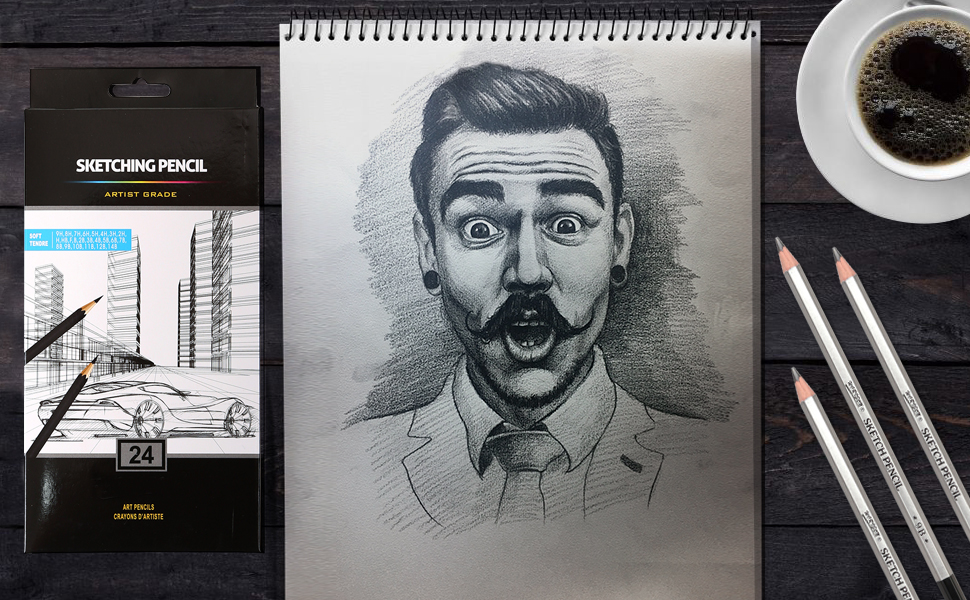 Drawing and Sketching Pencils Set of 24 Pencils | Daraz.pk