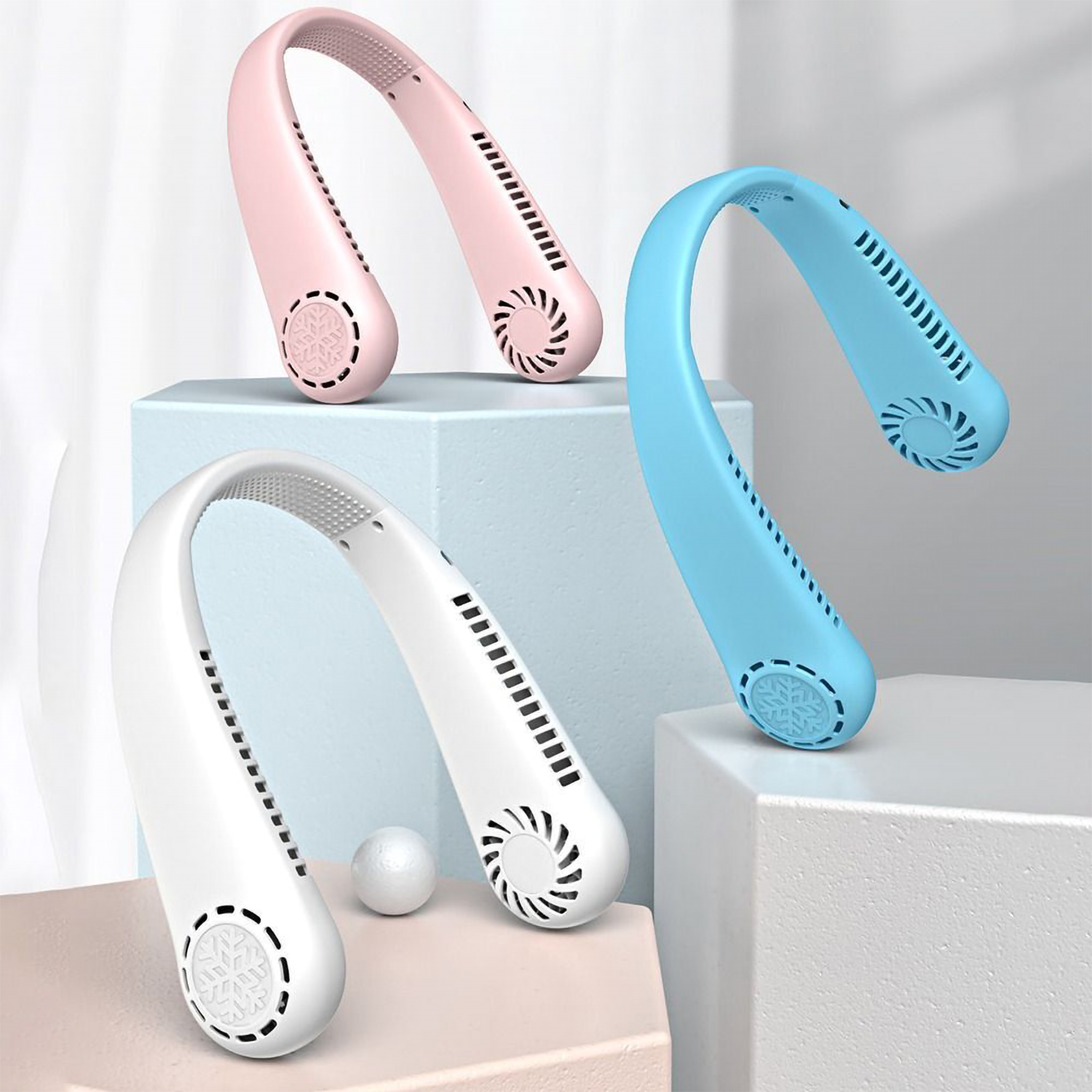 Dynamic Life Neck Hanging Fan, Portable Bladeless Headphone Neck Fan ...