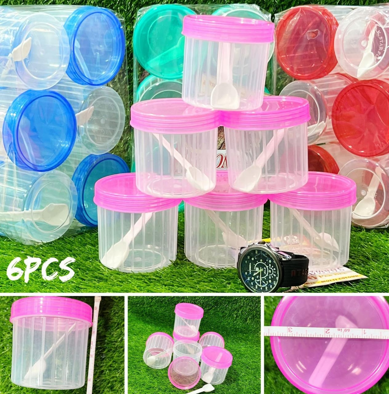 Pack 0f 6 Plastic Jar Sets | Daraz.pk