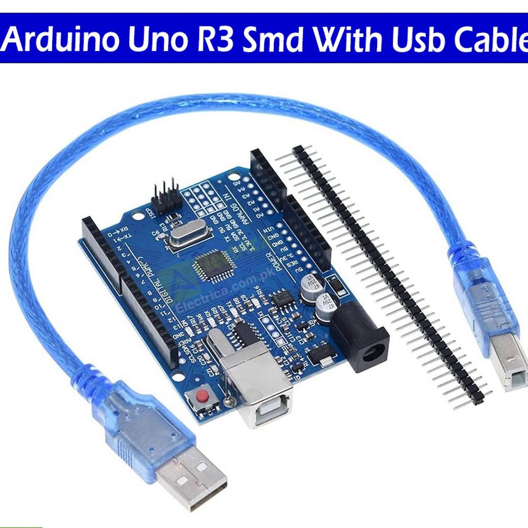 Arduino Uno R3 SMD With Usb Cable | Daraz.pk