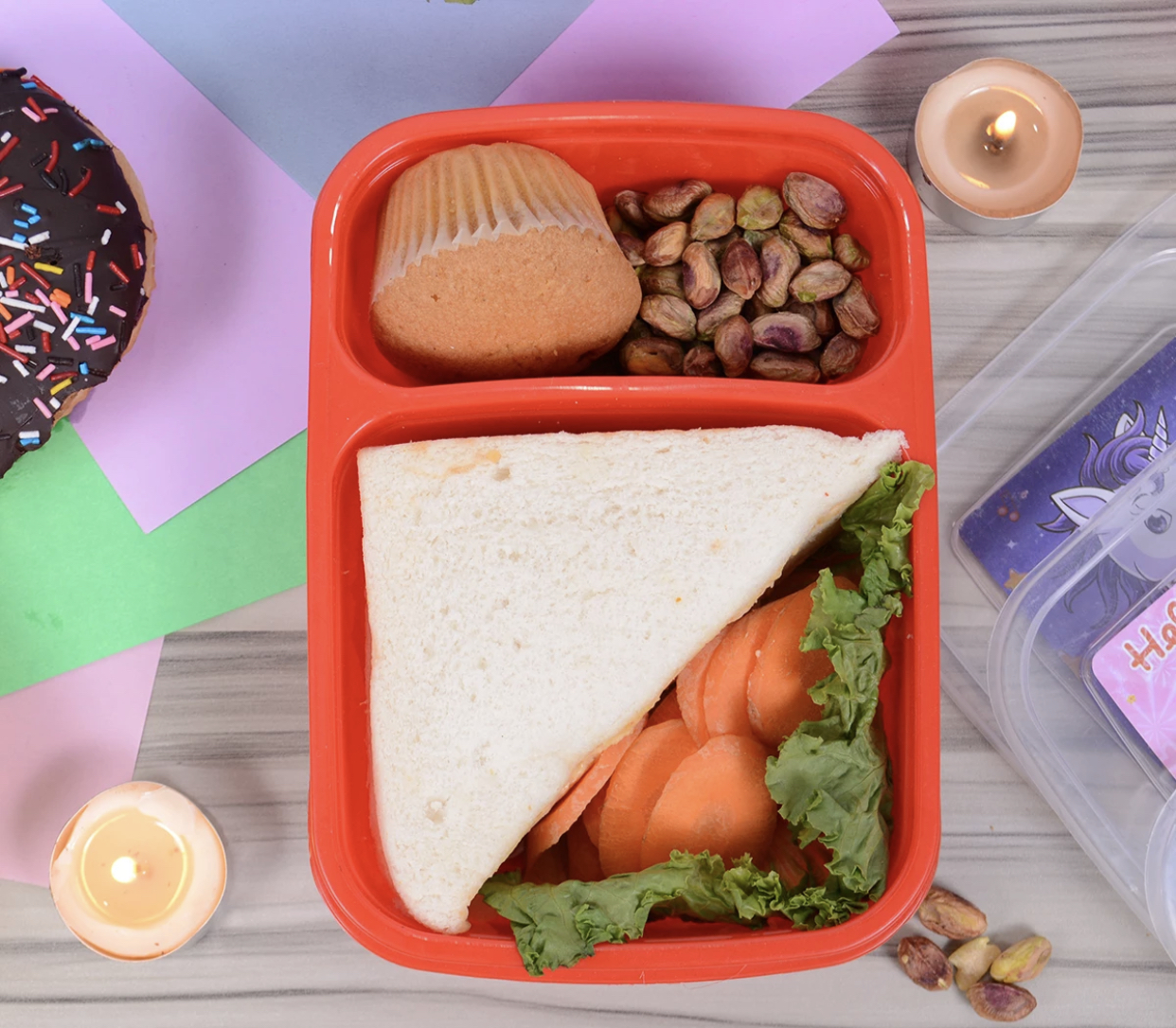 Lunch Box Small 1000ml, Lunch Box with Two Portions/Compartments | Daraz.pk