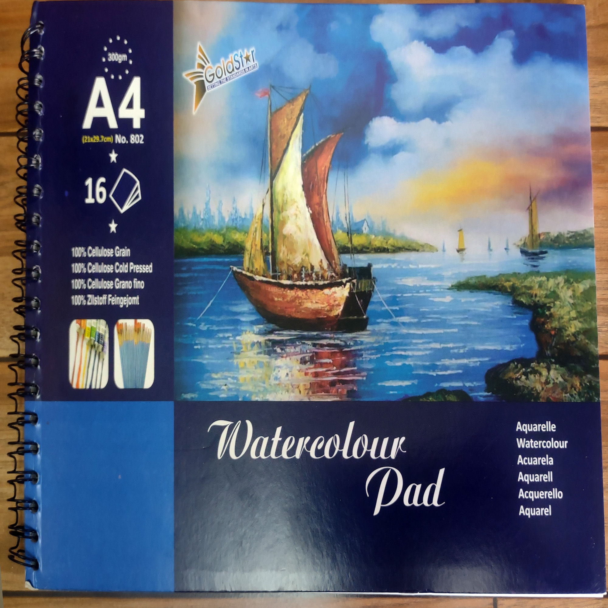 Pack of 3 Watercolor Pad Best for Artist (Size A5, A4 & A3 300 gm, 16 ...