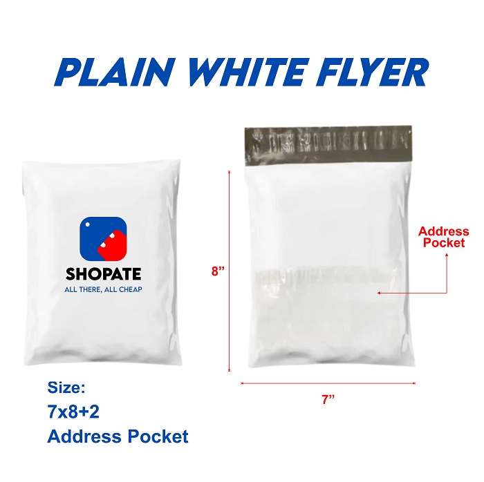 Mini Courier Flyer Bag with Address Pocket Packing Material Size 7 x 8 ...