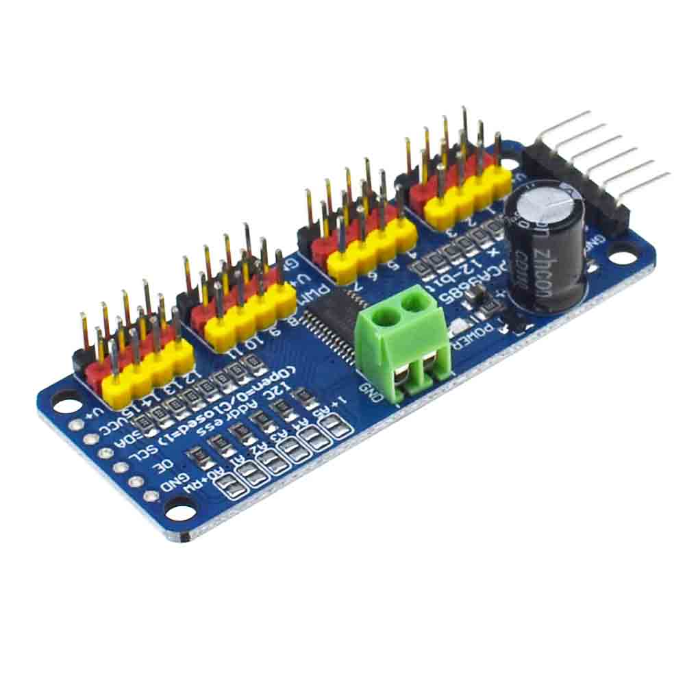 16-Channel 12-bit PWM/Servo Driver - I2C interface - PCA9685 for ...