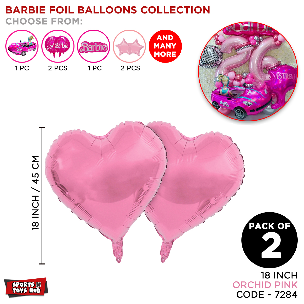 Barbie Foil Balloon Collection, Birthday Party Supplies, Photo ...