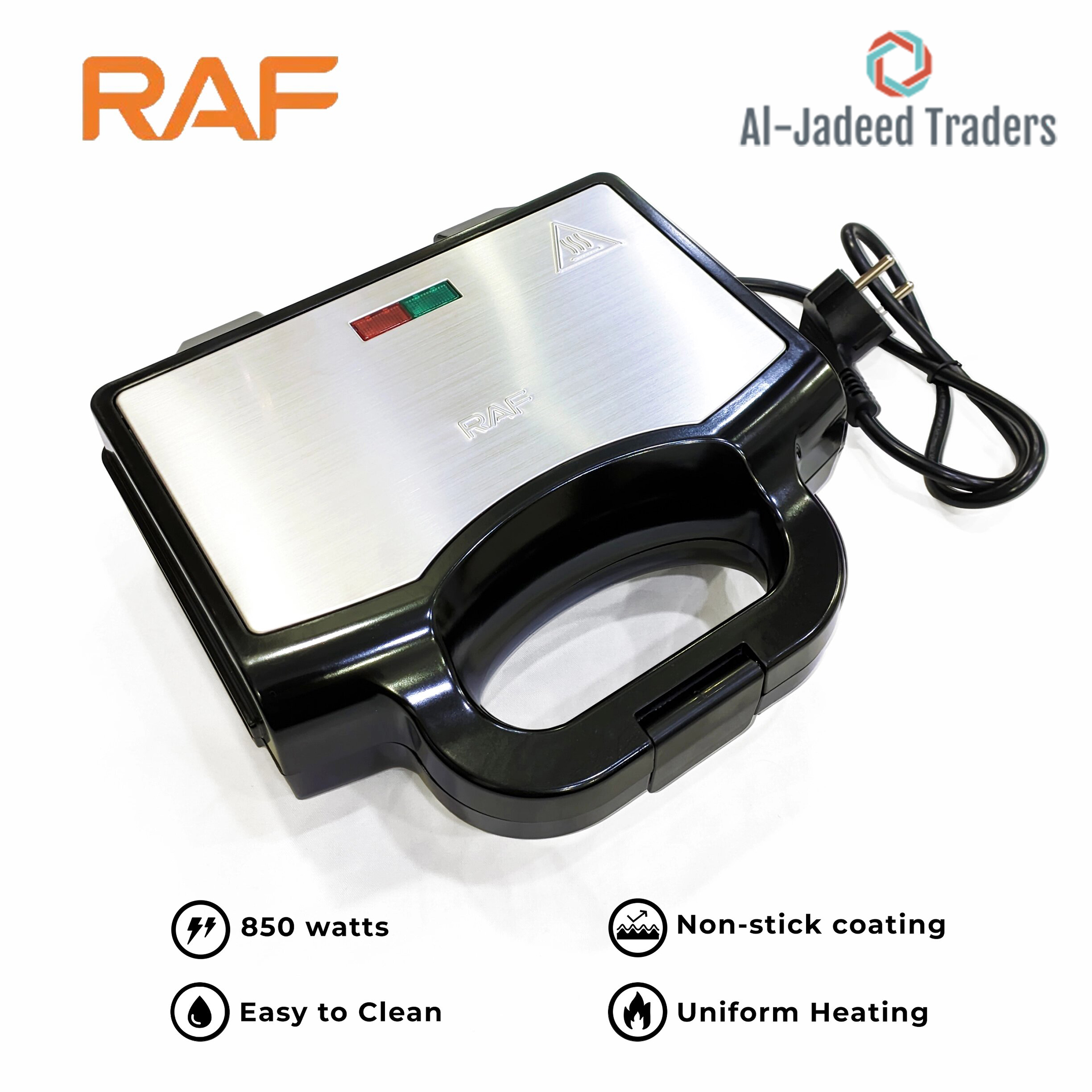 RAF Sandwich Maker 2 Slices Sandwich Maker with Non-Stick Plates ...