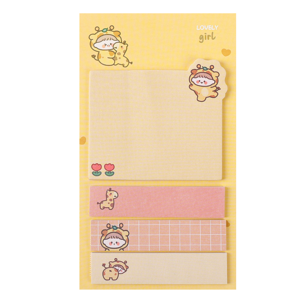 80 Sheets/set Kawaii Girl Sticky Notes Pad Diary Stationary Scrapbook ...