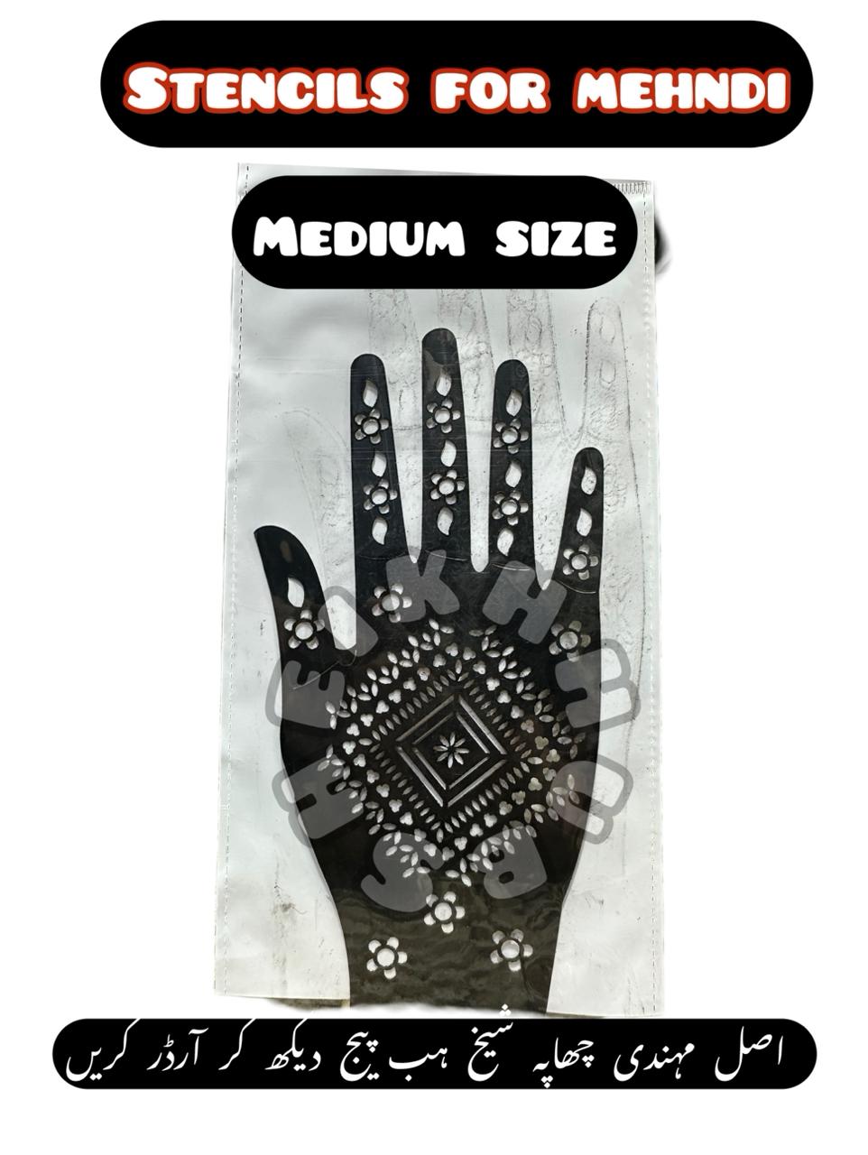 Mehndi sticker stencil designs (Mix design) 3 sizes AVAILABLE | Daraz.pk