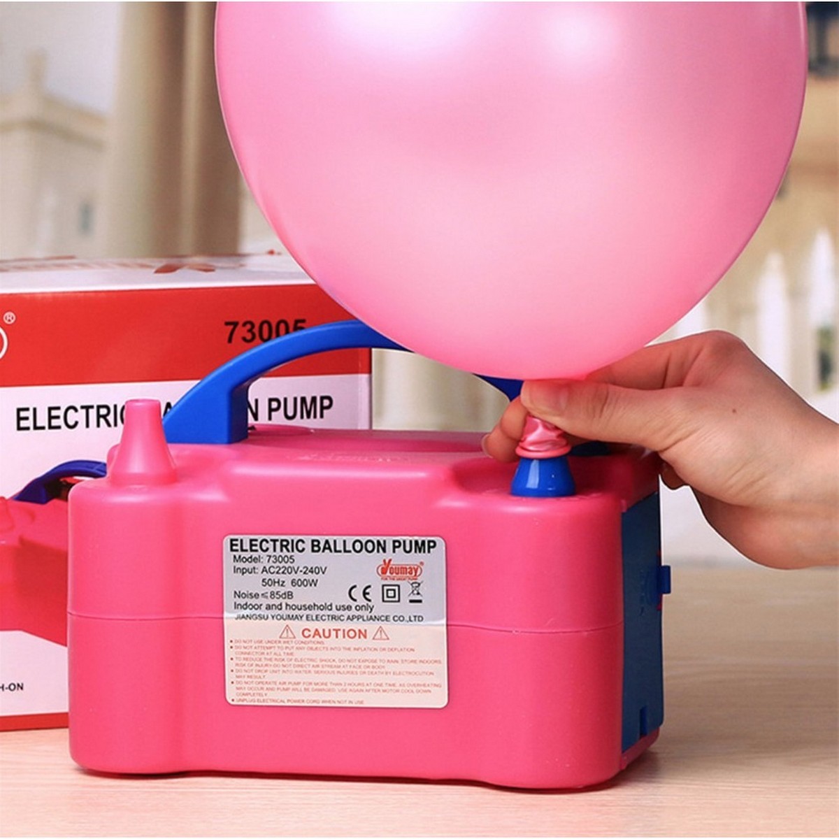 Electric Balloon Pump Balloon Portable Dual Nozzle Inflator Electric ...