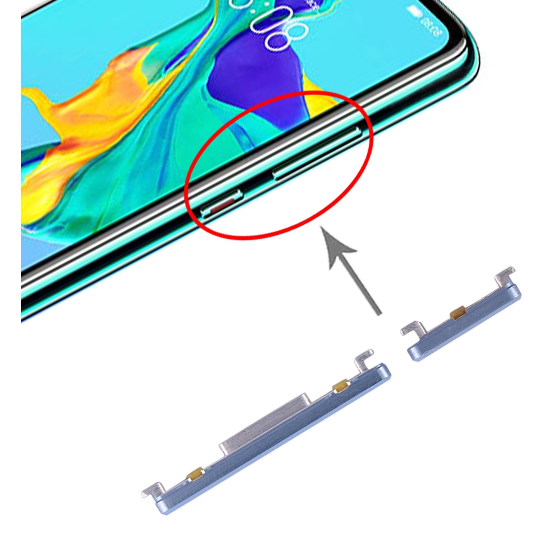 (Stock available) For Huawei P30 Power Button and Volume Control Button ...
