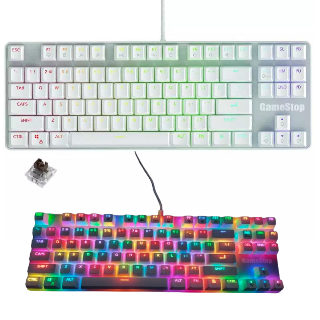 GameStop GS200 FPS Sniper ARGB Mechanical Gaming Keyboard - White ...