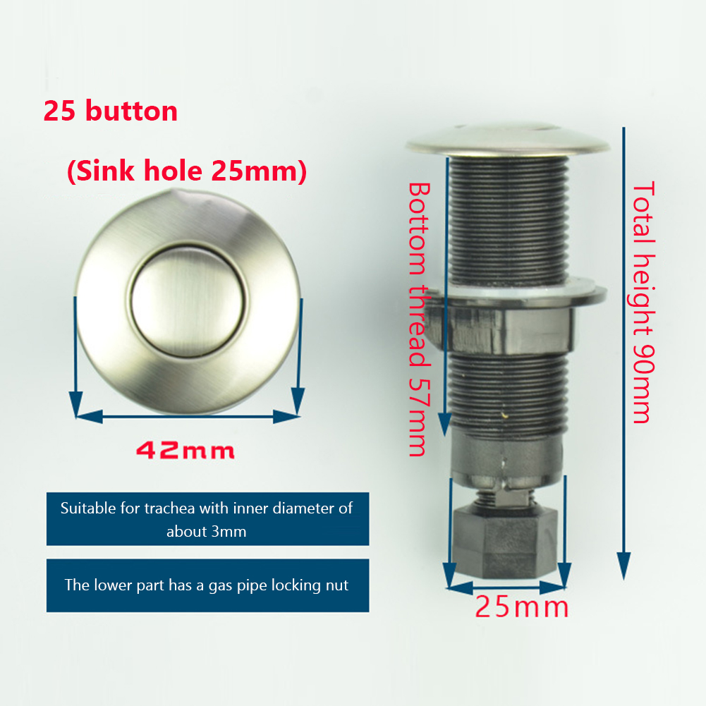 LE Air Activated Switch Button With Air Hose, Waterproof Garbage ...