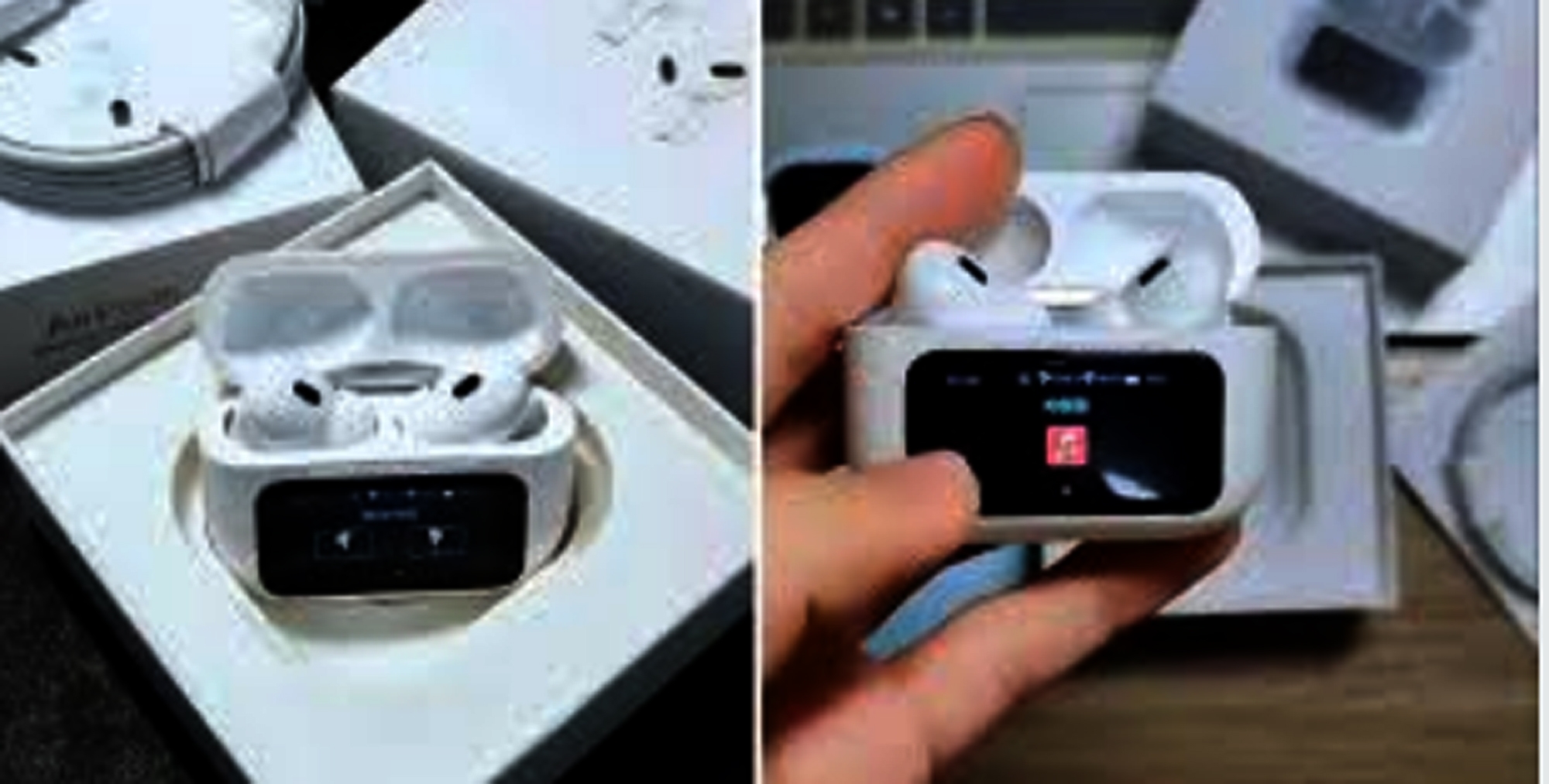 Airpods_Pro 5th Gen Digital Display A9pro ANC+ENC | Daraz.pk