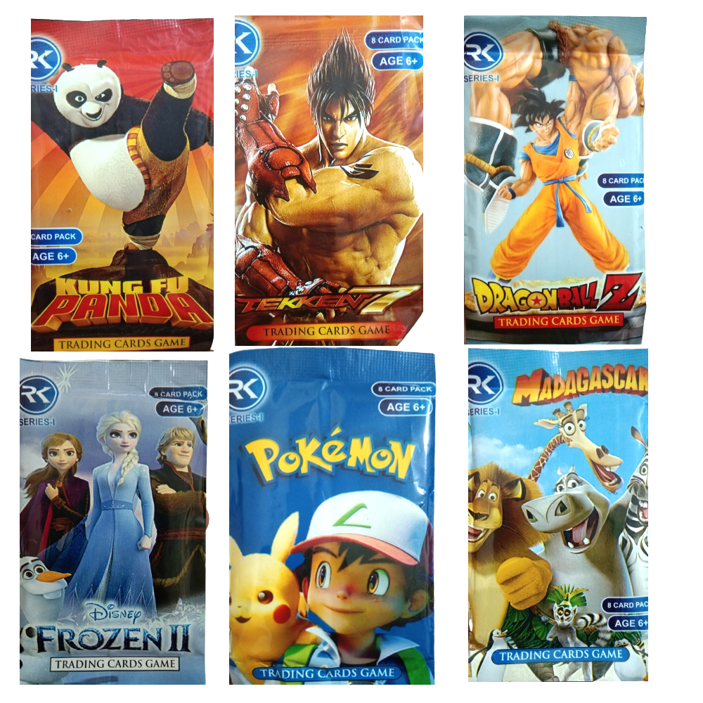 3 Pack - 24 Pcs - Cartoon Card Play Game For Kids | Daraz.pk