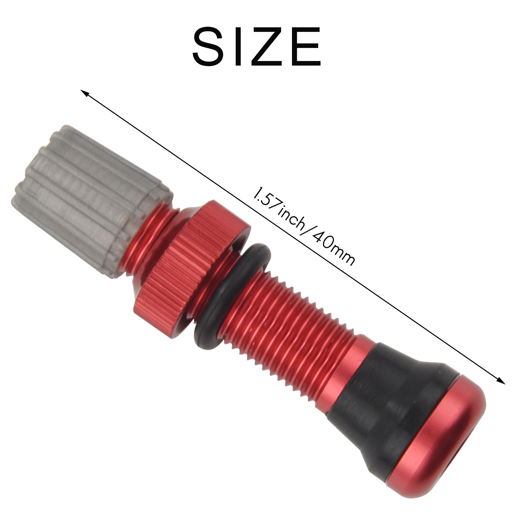 1 Pair 40mm Tubeless Air Valve for Road Bike & Tubeless Valve Stem ...