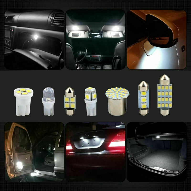 OYPFXMI-14X White LED Car Interior Inside Light Dome Trunk Map License ...