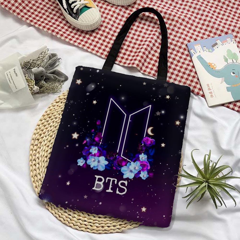 Bangtan Boys BTS Tote Bag for Army for Girls and Boys KPOP Star Canvas ...