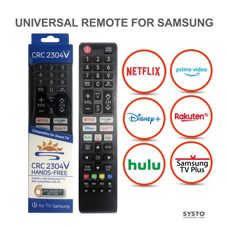 Universal Remote Control for Samsung Led Lcd Smart TV Remote Control with Netflix Youtube Google ...