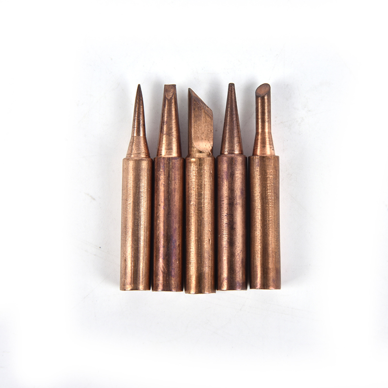 5pcs Pure Copper 900M-T Soldering Iron Tip Lead-free Solder Tips Welding Head Encounter | Daraz.pk