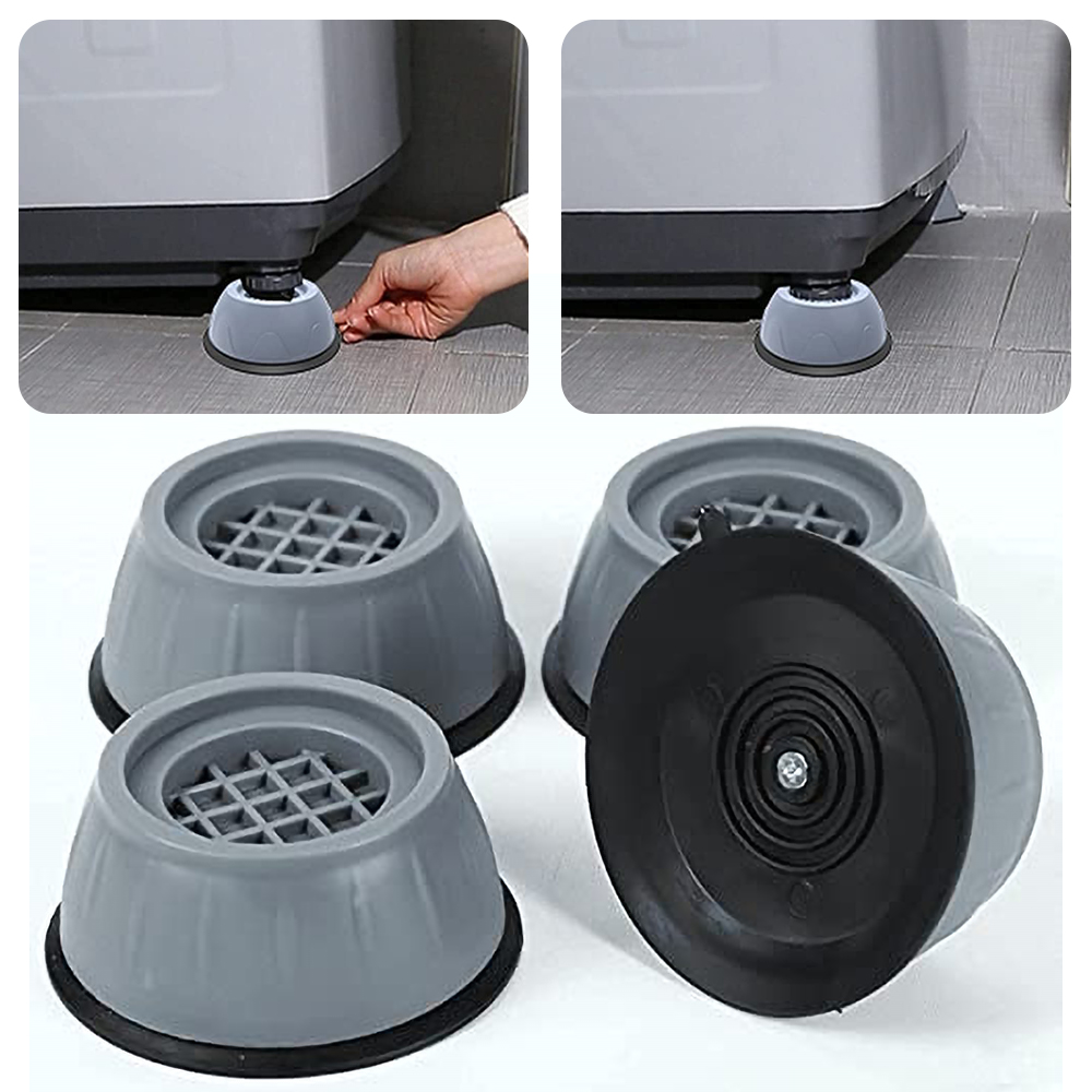 Pack of 4 Anti Vibration Washing Machine Feet Mats| Anti Slip Skid ...