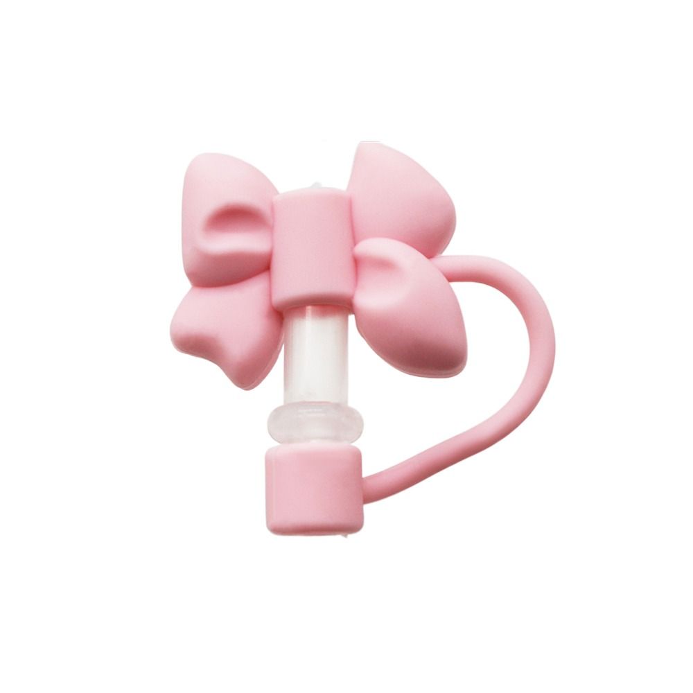Durable Splash Proof Silicone Straw Covers Reusable Leak-Proof Bow ...