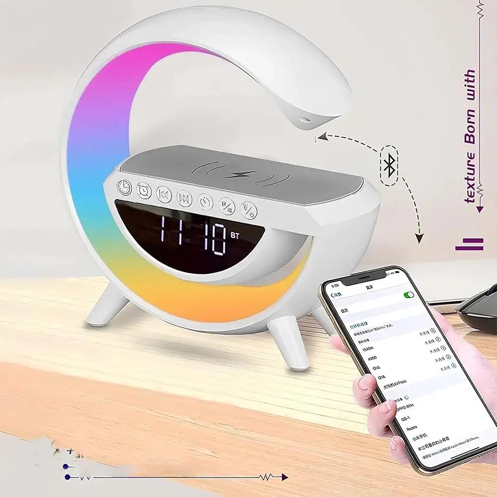 Led RGB Seven Colour Wireless Charging Speaker Model BT-3401 Plus With ...