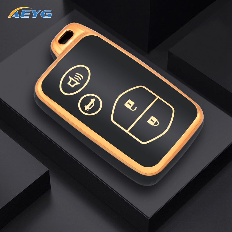 TPU Car Key Case Cover Keychain Holder For Toyota Camry Prius Land ...