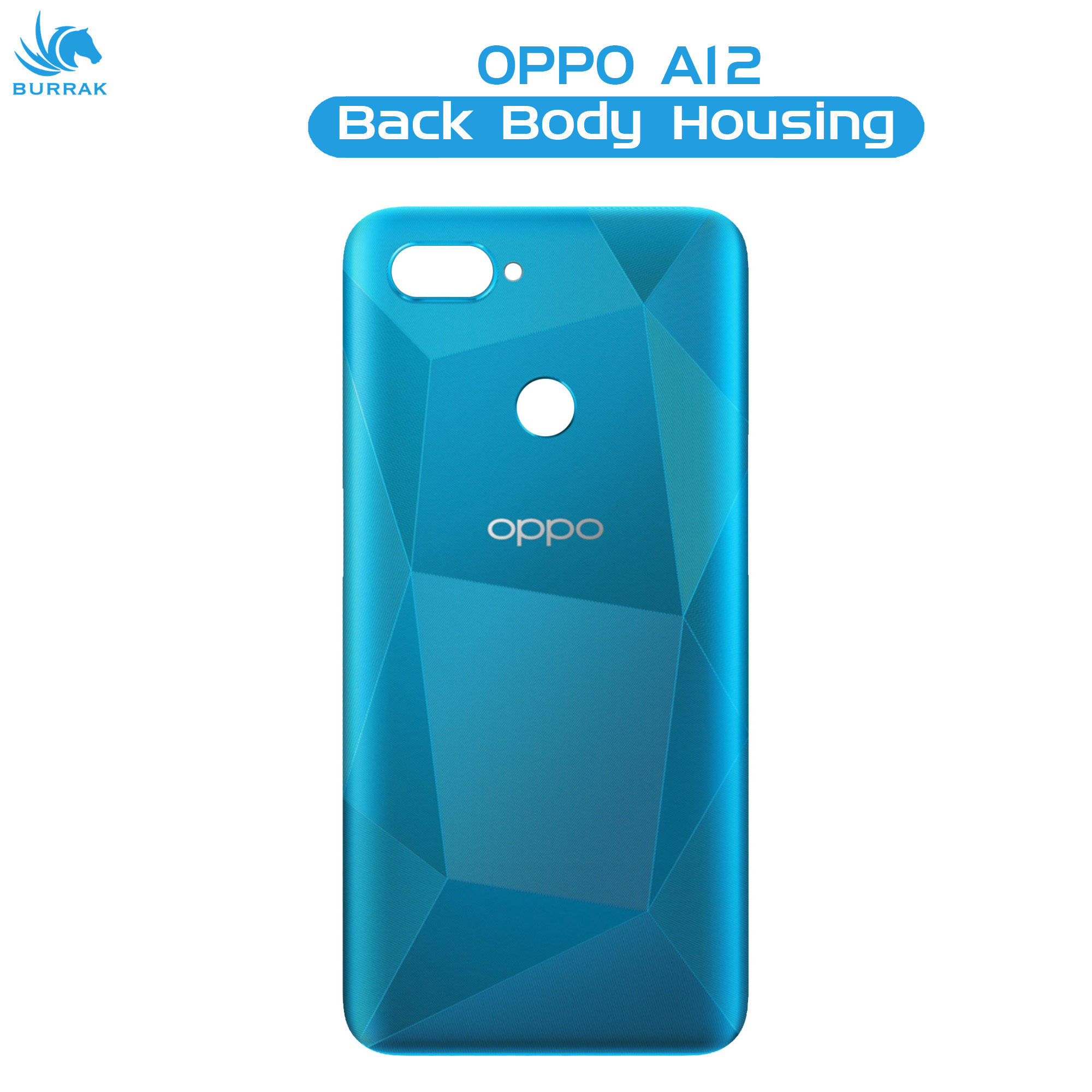 Oppo A12 Rear Back Body Casing Housing Replacement Battery Back Door ...