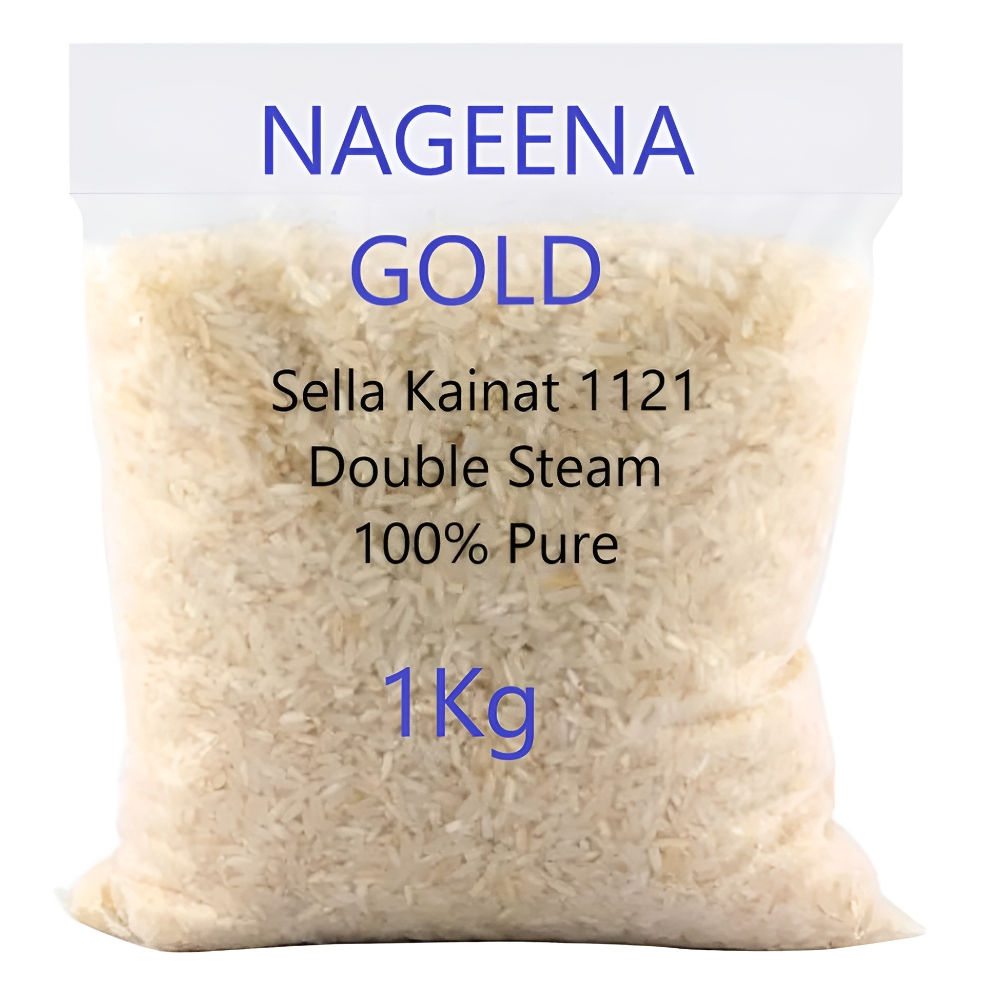 Nageena Gold Packing 1 Kg Sella Kainat 1121 Double Steam 100% Pure ...