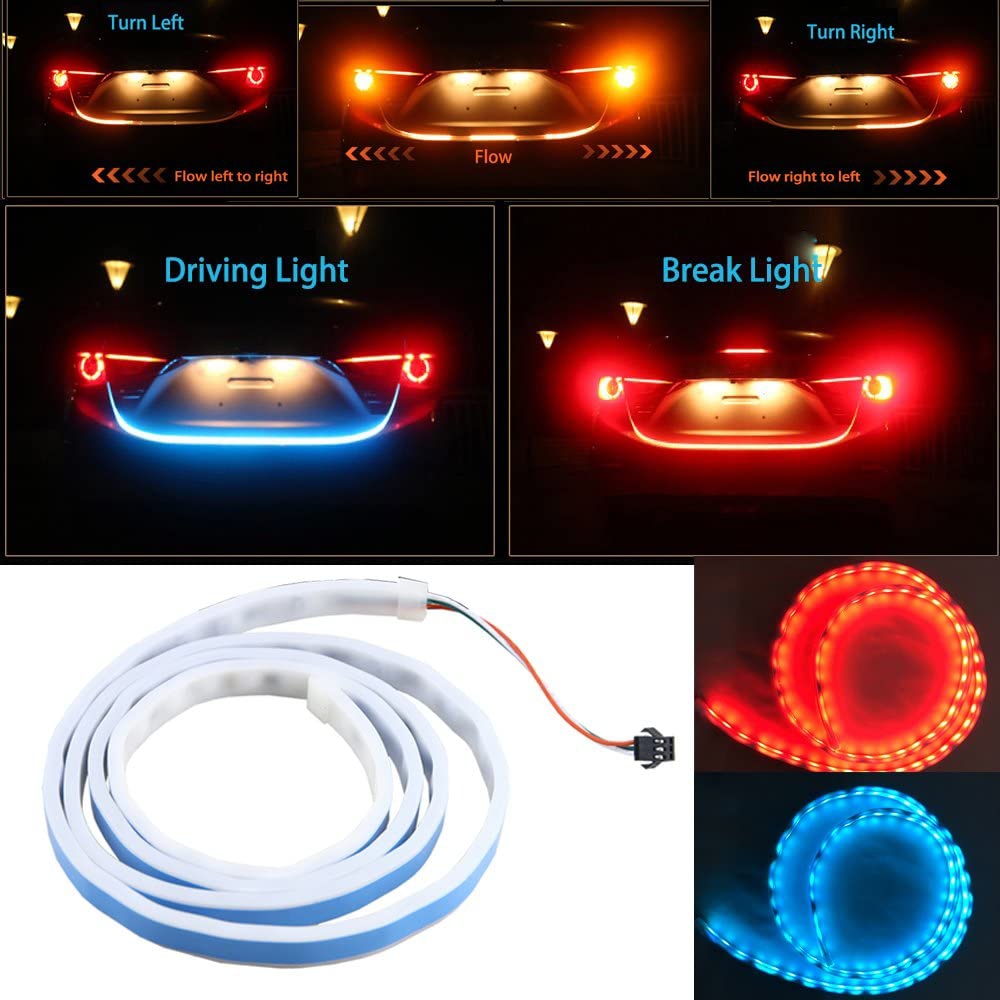 Car Trunk Light Strip With Multy Function Yellow With Indicator Red ...