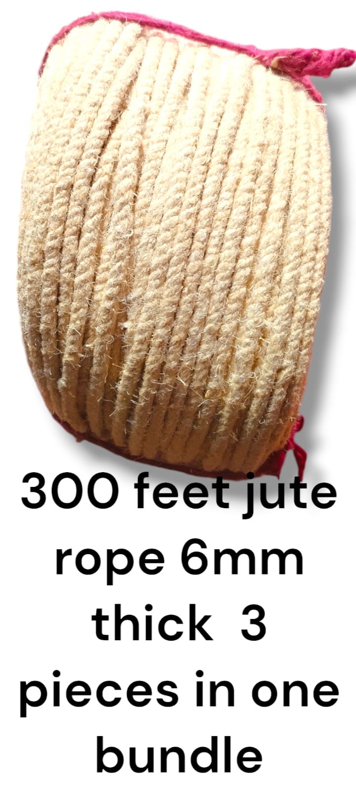 jute rope 6mm thick and 300 feet length for bulk use for diy projects ...