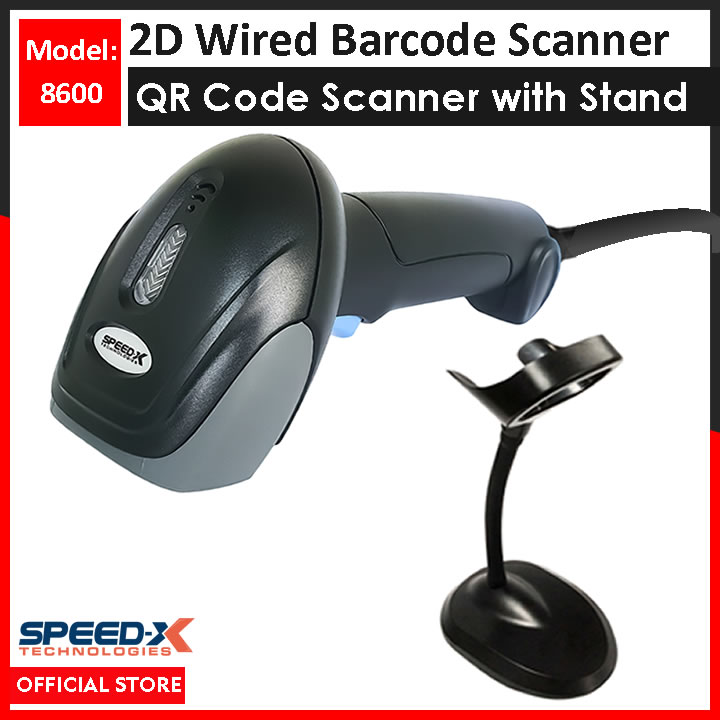 Speed-x 8600 2d Wire Cmos Handheld Barcode Scanner (plug And Play Usb ...